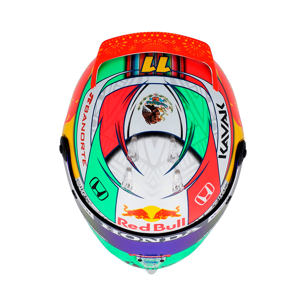 Sergio Checo Pérez Mini Helmet 2021 México GP F1 Escala 1/2 Schuberth ...